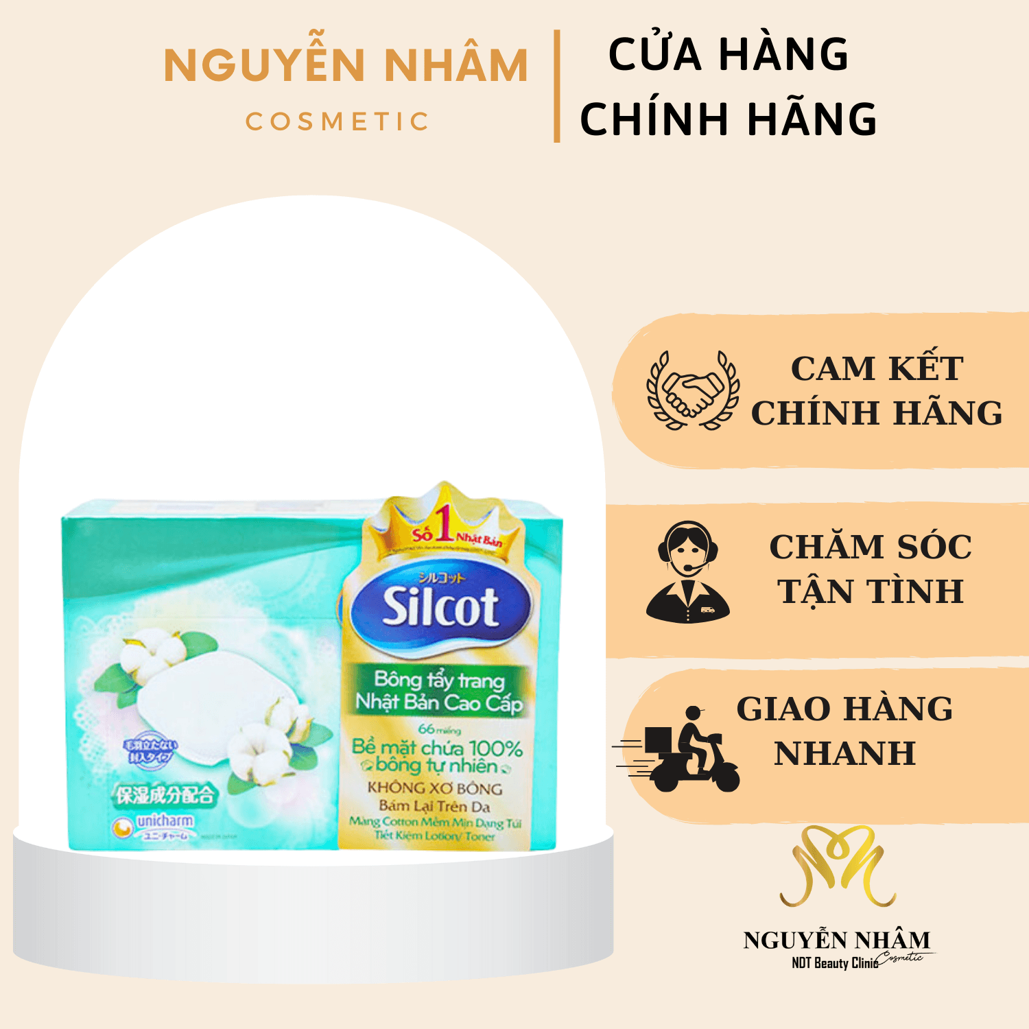 Bông tẩy trang Silcot Nhật Bản Hộp 66 miếng xanh lá - Bông Silcot ...